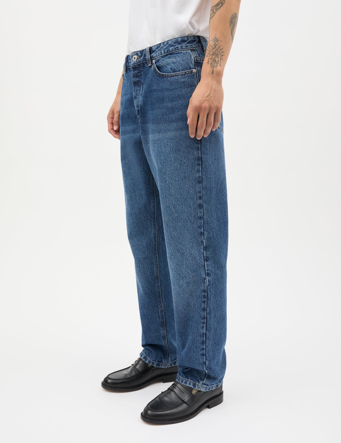 Arizona Denim Coen Jeans, Mid Blue Stone Wash – MADS NØRGAARD – COPENHAGEN